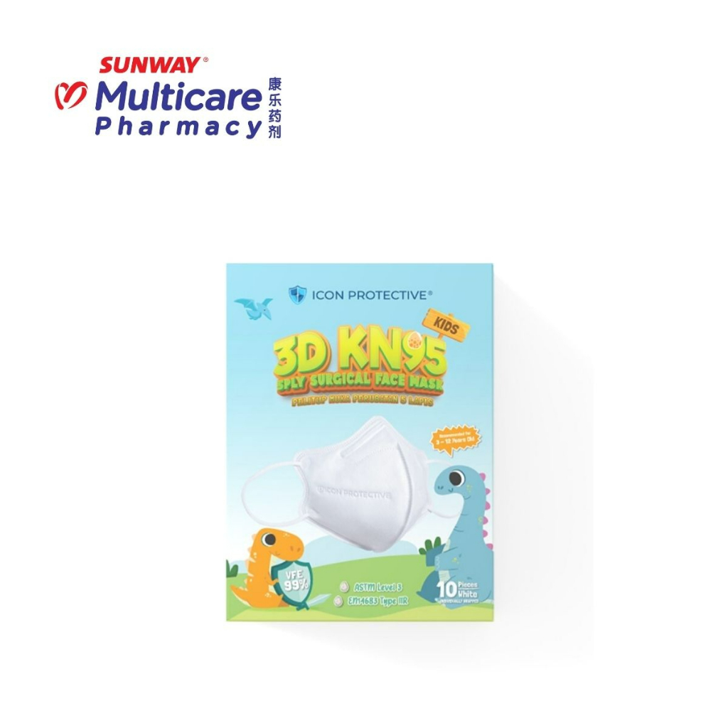 Icon KN95 5ply Surgical Face Mask Kids 10's per box | Shopee Malaysia