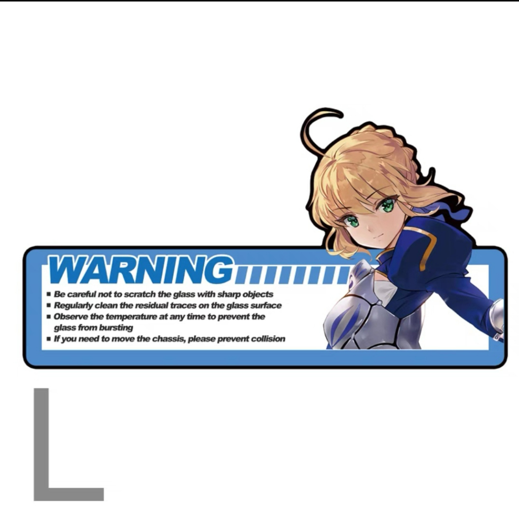 Gawr Gura Hololive Vtuber Computer PC Case Sticker Transparent Glass ...