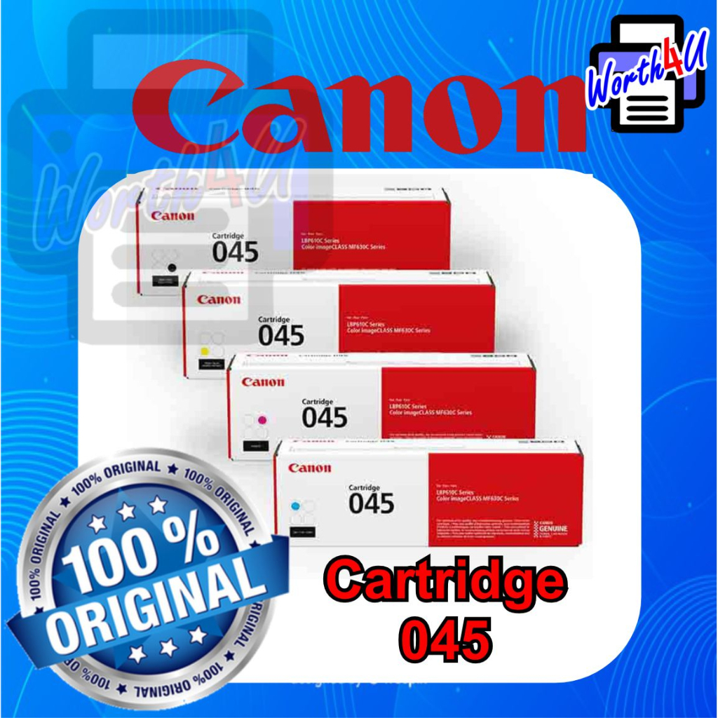 Canon 045 100% Original Genuine Toner Black Cyan Magenta Yellow for imageCLASS LBP611Cn ...