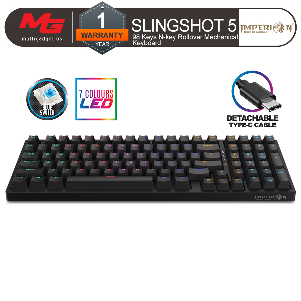 Imperion Slingshot 5 98Keys N-Key Rollover Mechanical Keyboard | Shopee ...