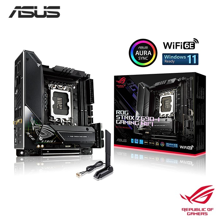 ASUS ROG STRIX Z690I GAMING WIFI LGA1700 DDR5 (ITX) | Shopee Malaysia
