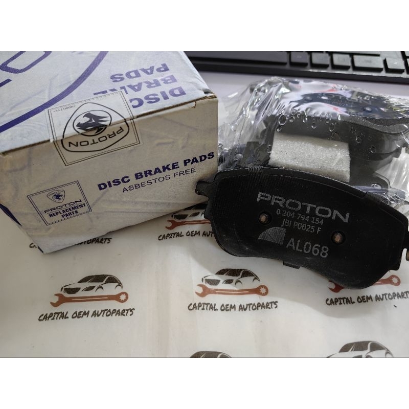 PROTON FRONT BRAKE PADS SAGA VVT 2019>2023 IRIZ PERSONA VVT PW990525 ...