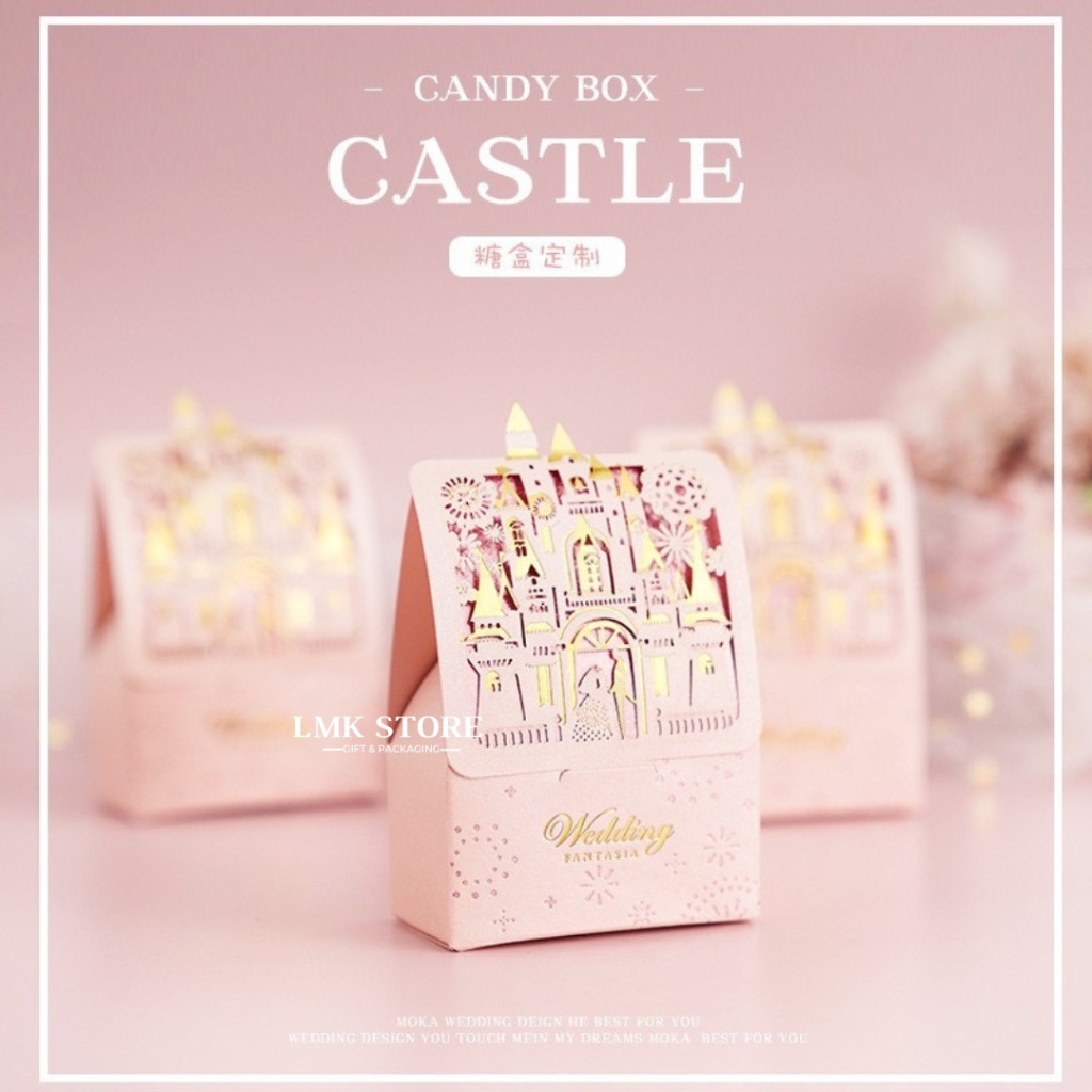 LMK Castle Wedding Doorgift Box Kotak Kahwin Goodies wedding Candy Box ...