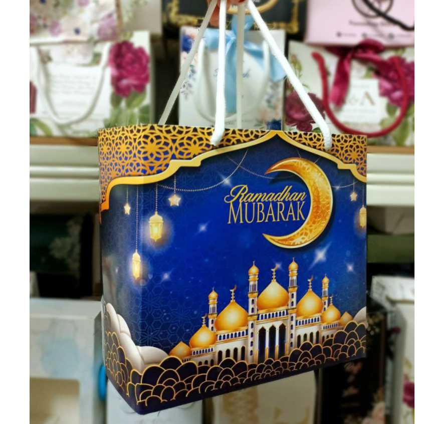 [READYSTOCK] 10PCS PAPERBAG ARTCARD LARGE /PACKAGING KURMA /KOTAK KURMA ...