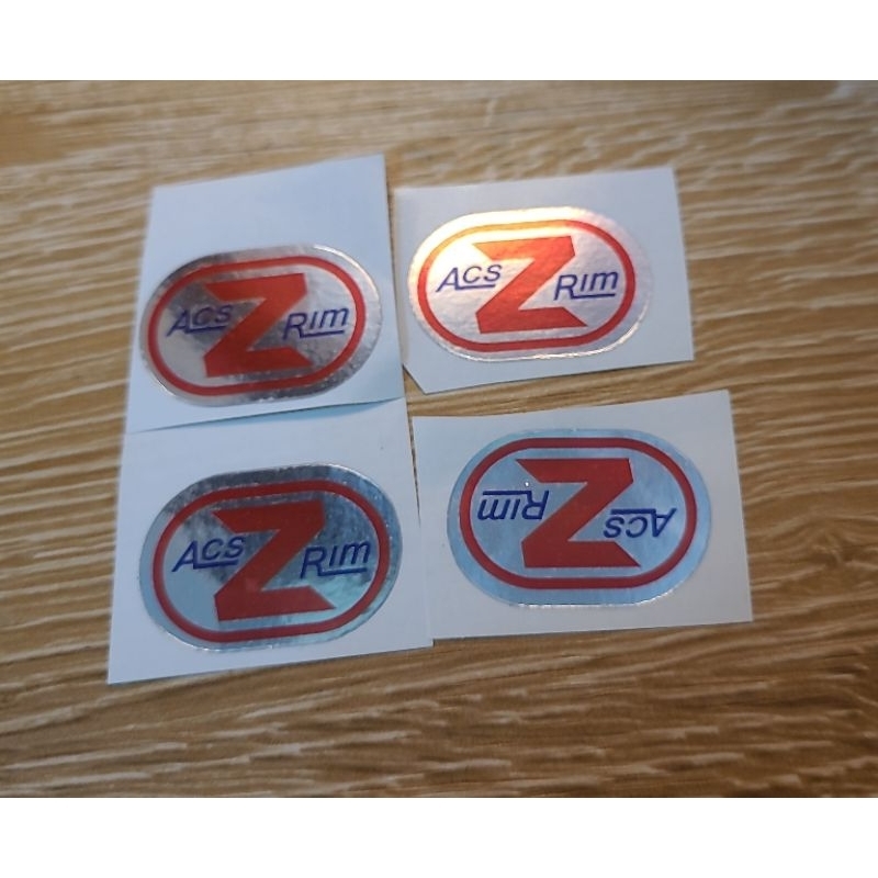 ACS Z Rim decals on chrome sticker (1 set 2pcs) | Shopee Malaysia