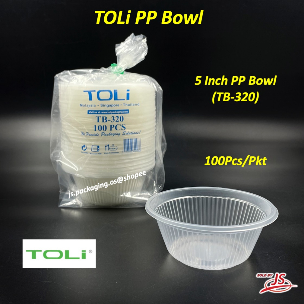 Bowl Disposable PP Plastic Bowl 4"/5"/6" [50/100pcs±] Mangkuk Plastik ...