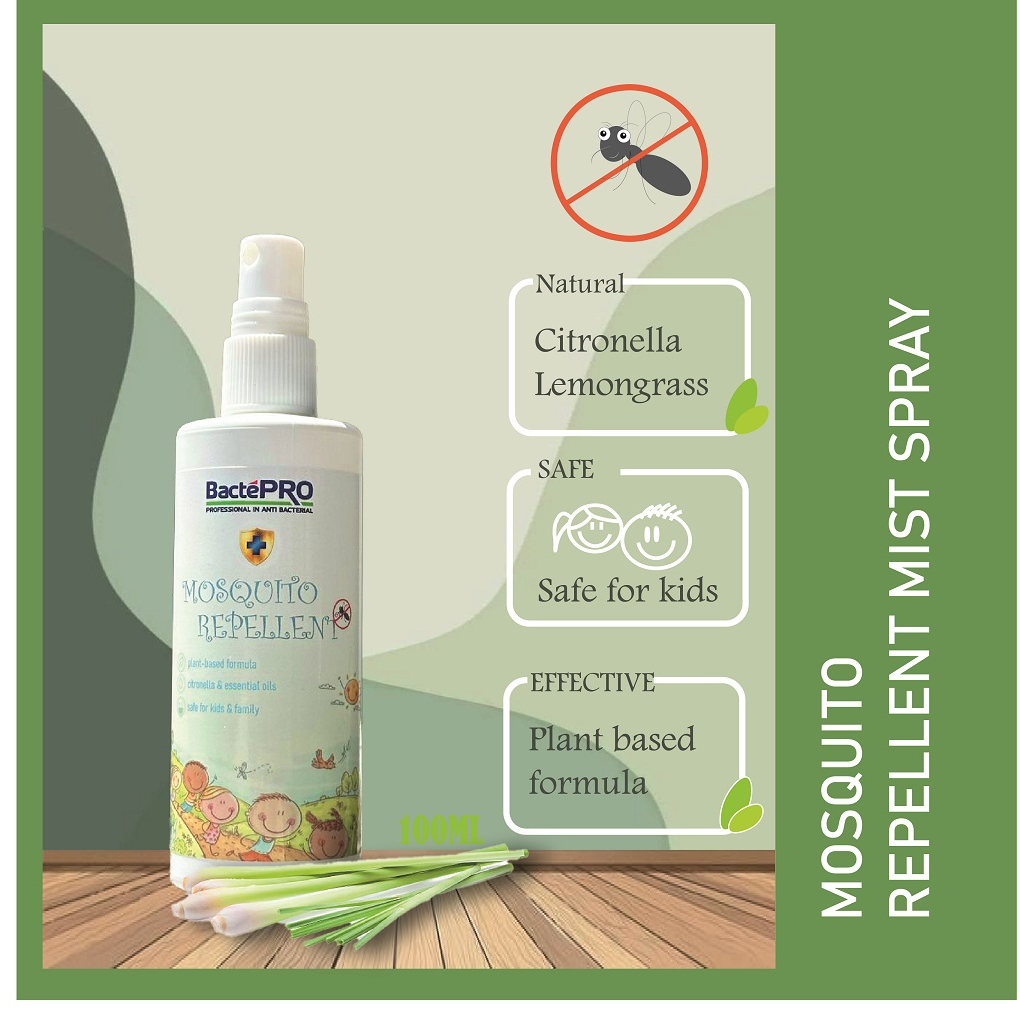 [ready stocks] 100ml Bactepro Mosquito Repellent liquid spray Natural ...