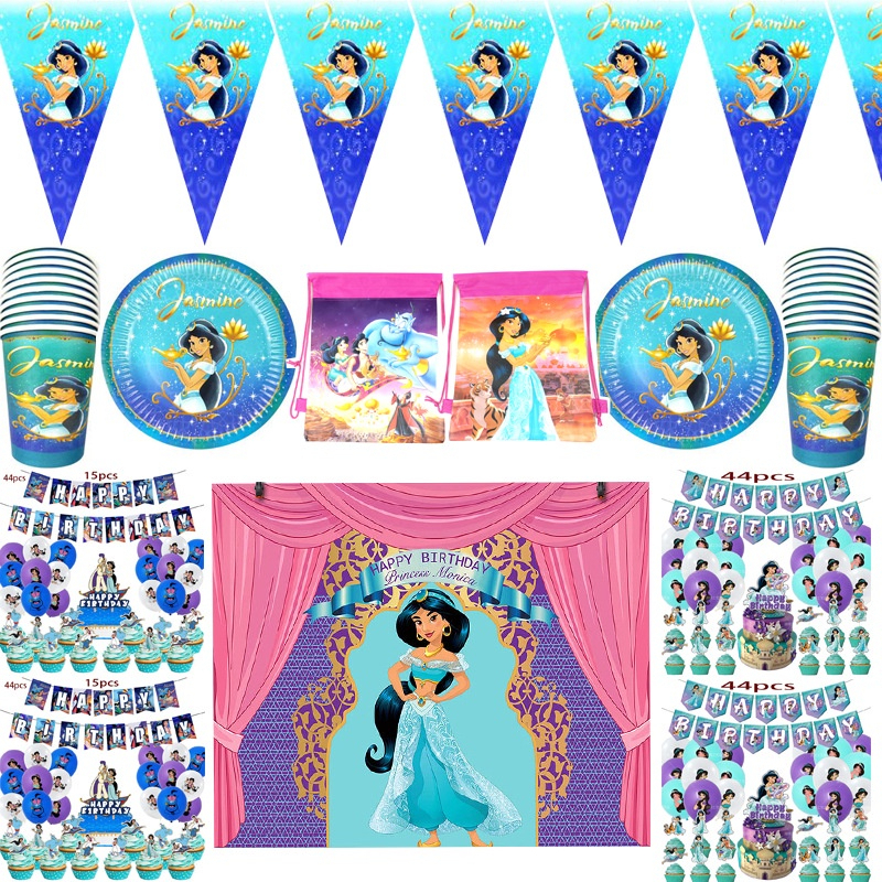Princess Jasmine Theme Gifts Bags Decorations Supplies | Shopee Malaysia