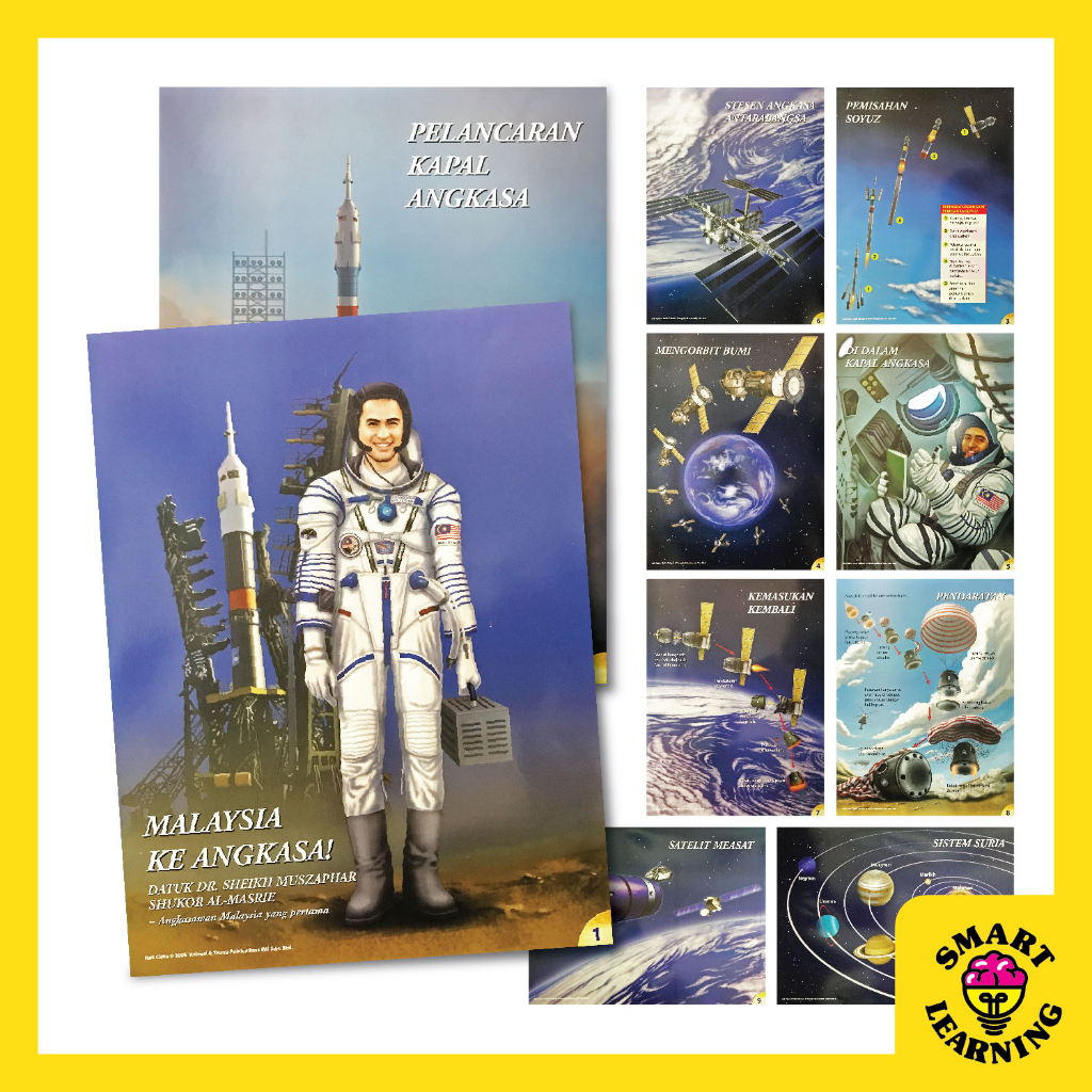 🔥READY STOCK🔥 CARTA MALAYSIA KE ANGKASA (38CM x 51CM) - ANGKASAWAN ...
