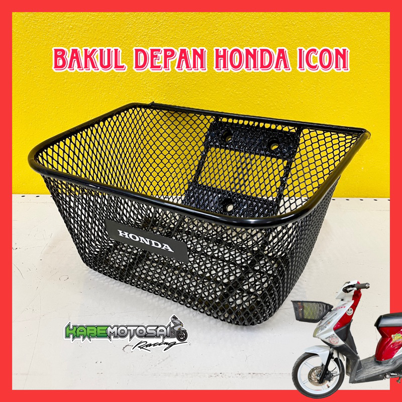 🏁 BAKUL RAGA DEPAN HONDA ICON GENUINE PARTS 🏁 THAILAND STYLE BASKET ...