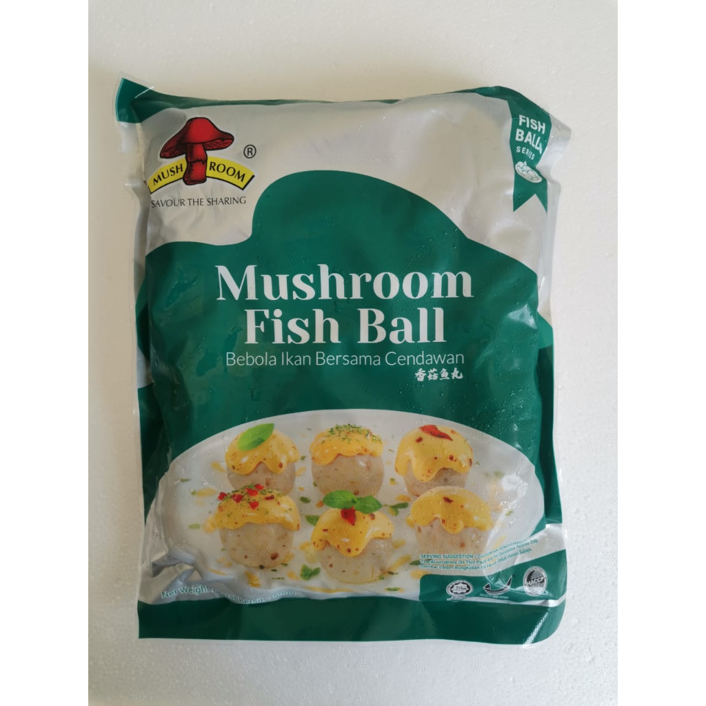 【HALAL】MUSHROOM FISH BALL | 蘑菇牌香菇鱼丸 | 500G | Shopee Malaysia