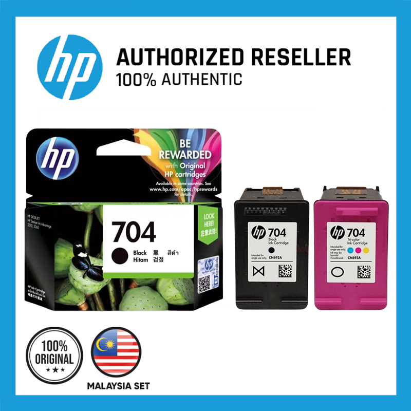 HP Ink Cartridge Original HP 704 (Black/ Color/ Twin Black/ Twin Color ...