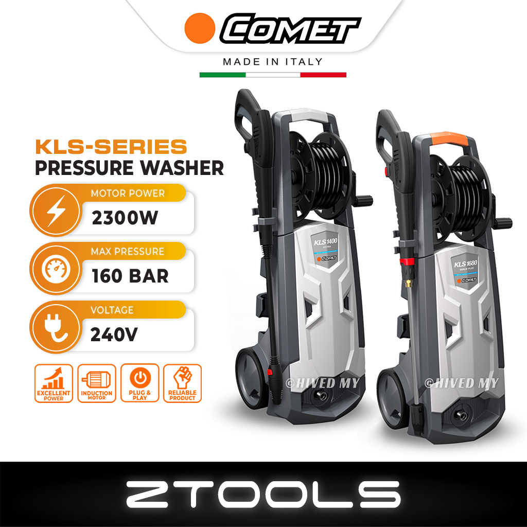 (Italy) Comet 2300W/160Bar High Pressure Cleaner KLS | Induction Motor ...