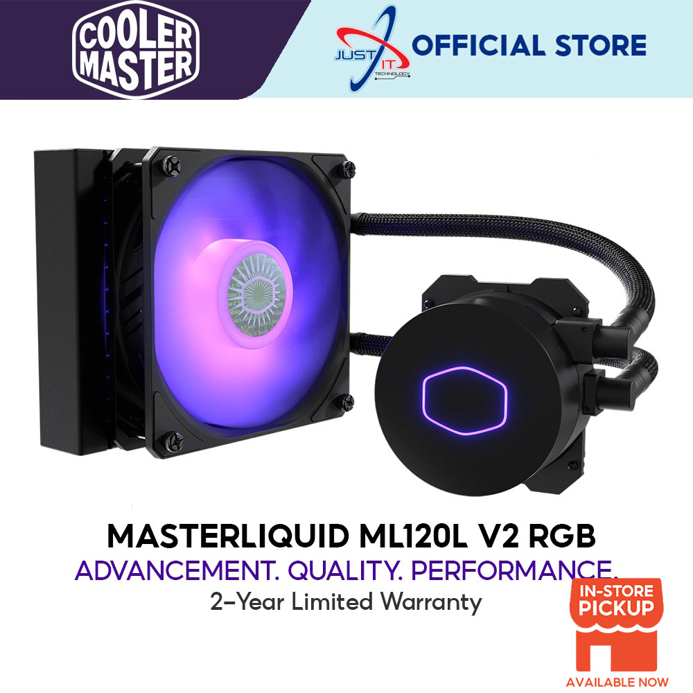 Cooler Master Masterliquid ML120L V2 RGB Liquid Cooler ( MLW-D12M-A18PC-R2) | Shopee Malaysia