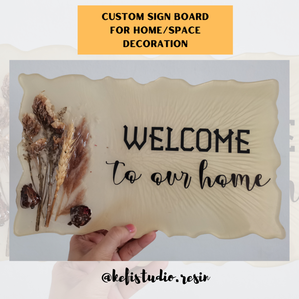 Resin Sign Board for Home/Space Decoration | Exclusive Decoration ...