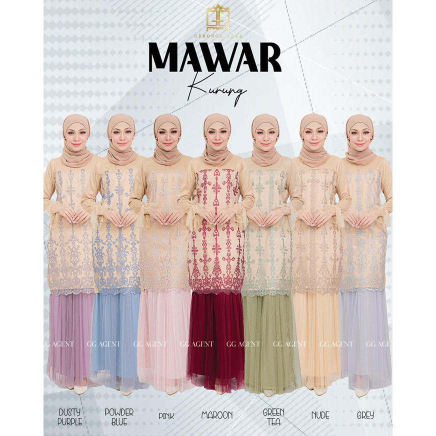 COLLECTION RAYA 2023 MAWAR KURUNG | Shopee Malaysia