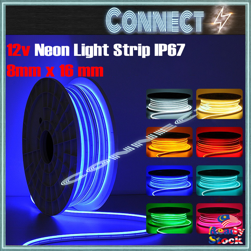 Neon Led Strip Light 12v 8mm x 16mm Led Neon Light 12V Neon Light ...