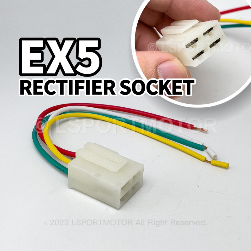 HONDA EX5 / DREAM RECTIFIER SOCKET (1PC) RECTIFIER AND REGULATOR SOCKET ...