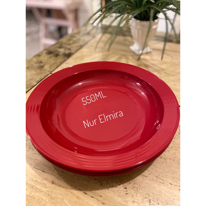 tupperware deep plate(1 set 4 pcs) | Shopee Malaysia