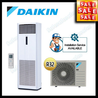 DAIKIN 3HP / 4HP / 4.5HP / 5HP Floor Standing R32 Aircond (FVC-A SERIES) Air Conditioner ...