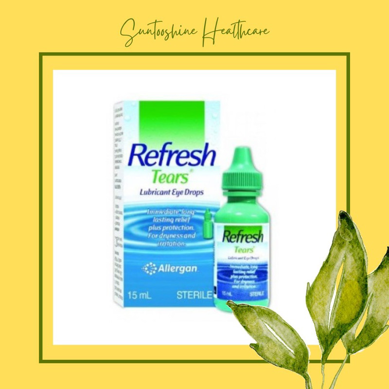 ALLERGAN REFRESH TEARS EYE DROPS 15ML (comforting relief from dry eye ...