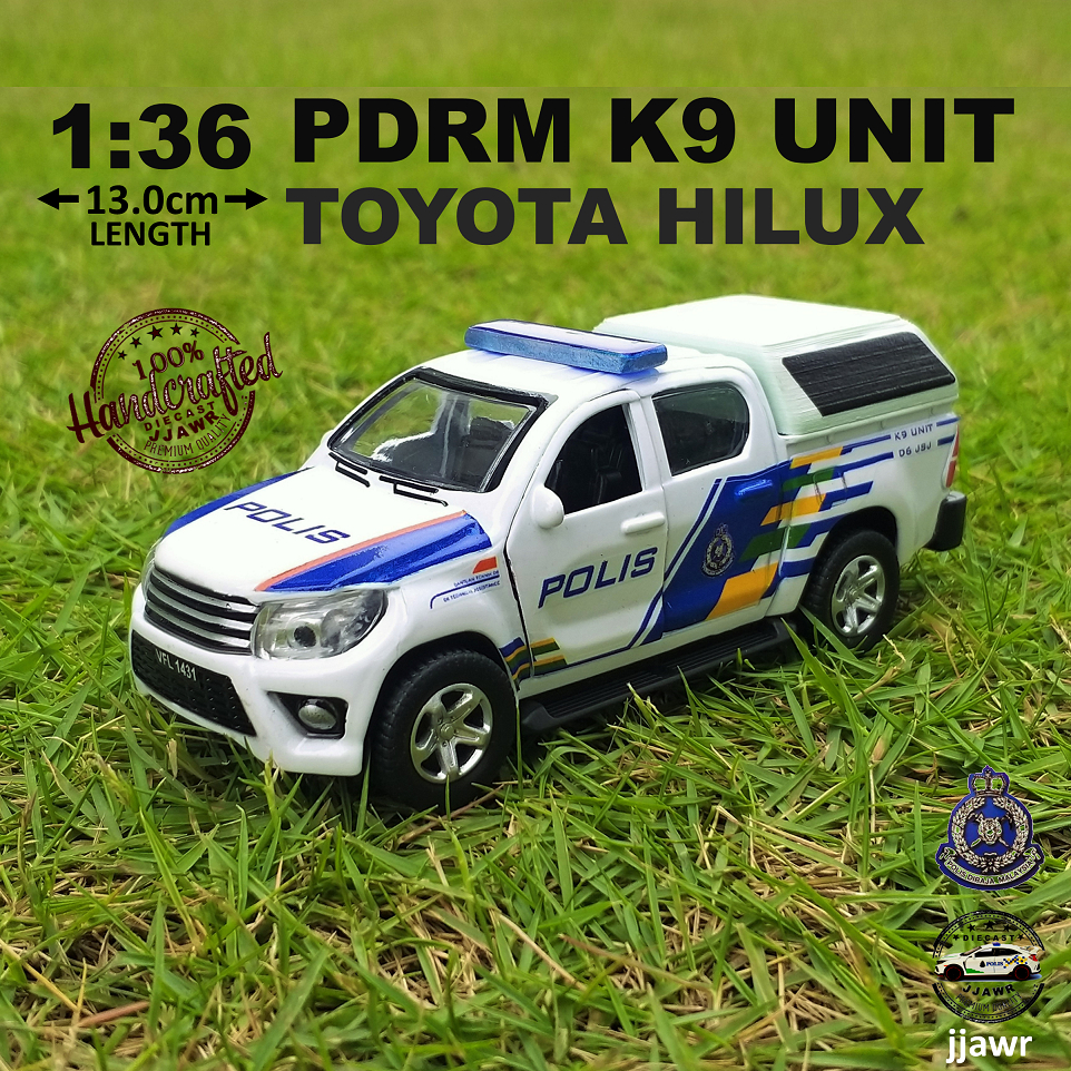 POLIS HILUX: 1:36 PDRM K9 Unit Pickup Model Diecast Toy | Shopee Malaysia