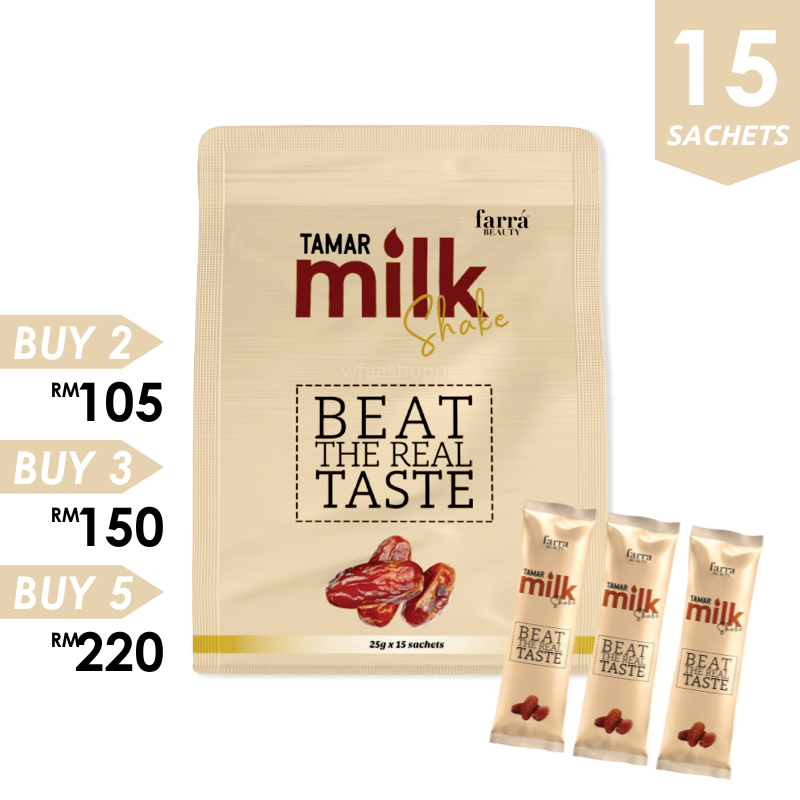 FARRA BEAUTY Tamar Milk Shake Chocolate & Kurma Original HQ | Shopee ...