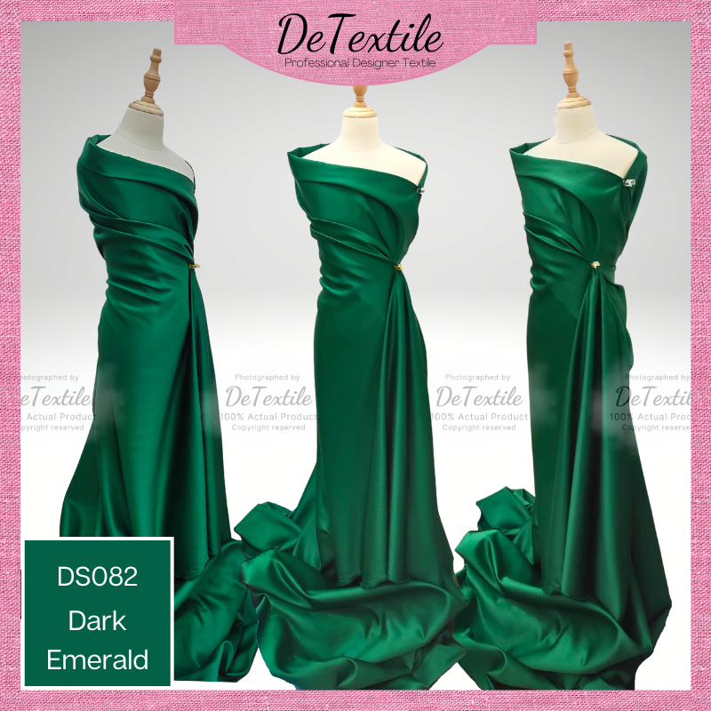 DeTextile Heavy Premium Duchess Satin Bridal Satin Fabric for Wedding ...