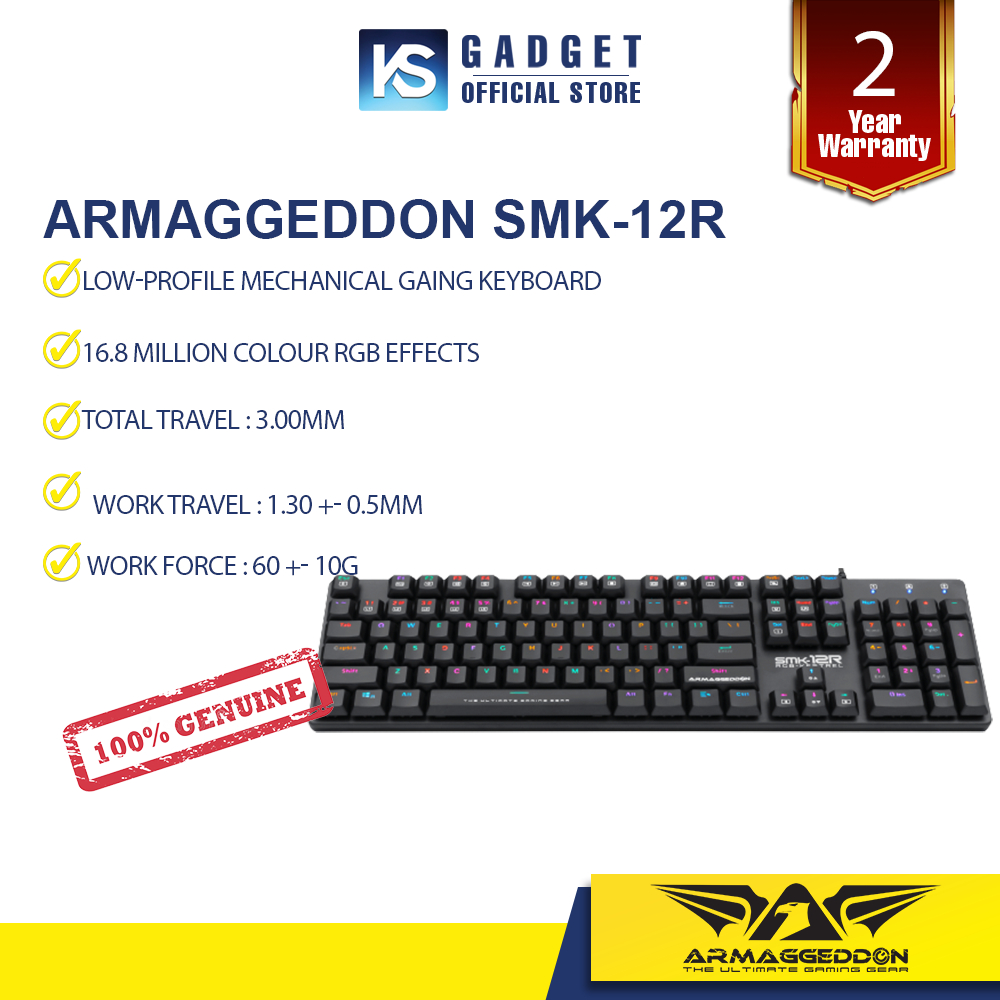 Armaggeddon SMK-12R RGB Kestrel Outemu Switch Mechanical Keyboard | 104 ...