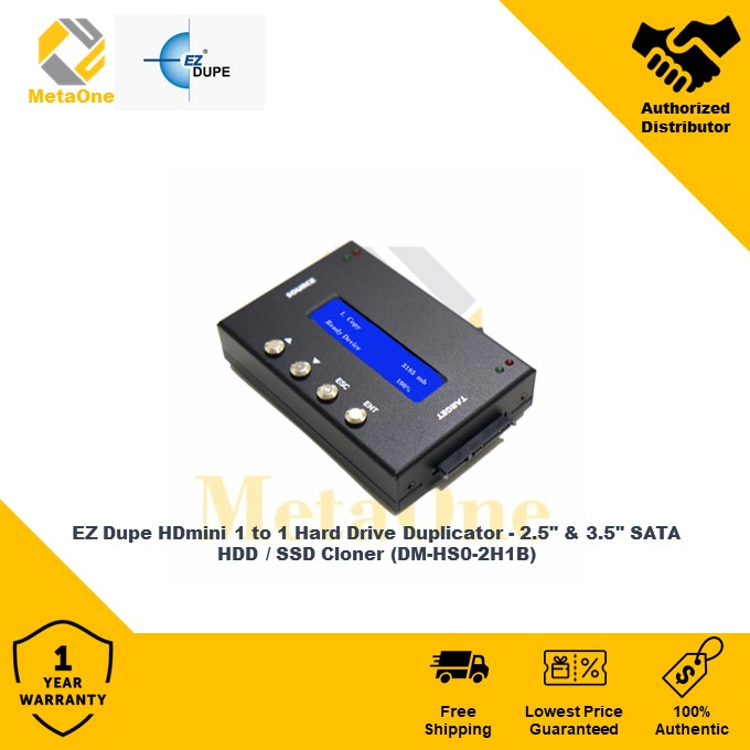 EZ Dupe HDmini 1 to 1 Hard Drive Duplicator - 2.5" & 3.5" SATA HDD ...