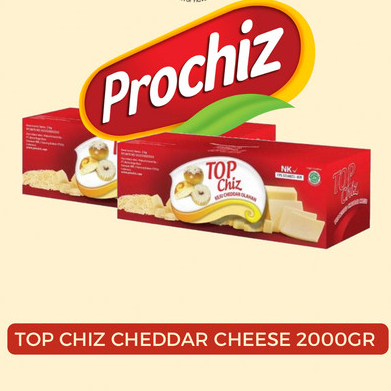 TOP CHIZ CHEDDAR CHEESE BLOCK/ KEJU CHEDDAR CHEESE (HALAL) 2KG | Shopee ...