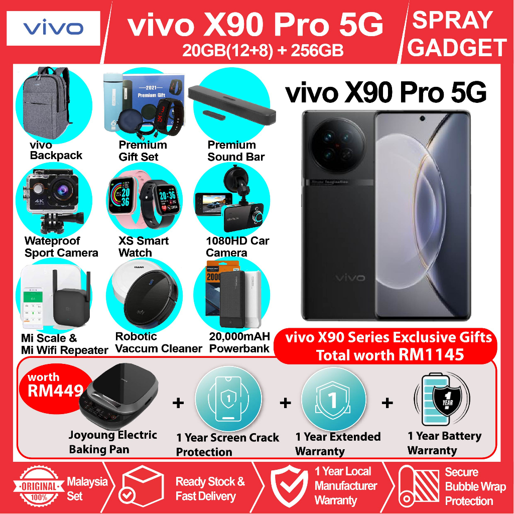 vivo X90 Pro 5G/ vivo X90 5G (12+8GB RAM l 256GB ROM) 50MP IMX Camera ...