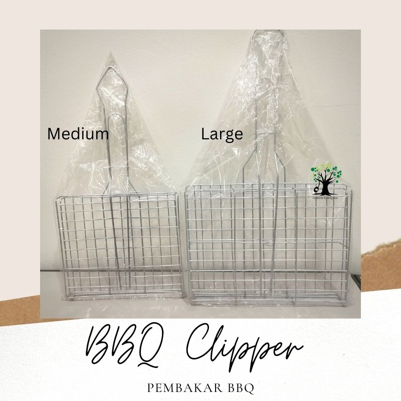 BBQ Barbecue Grill Rail Holder Clipper / Pembakar Ikan (M Or L Size ...