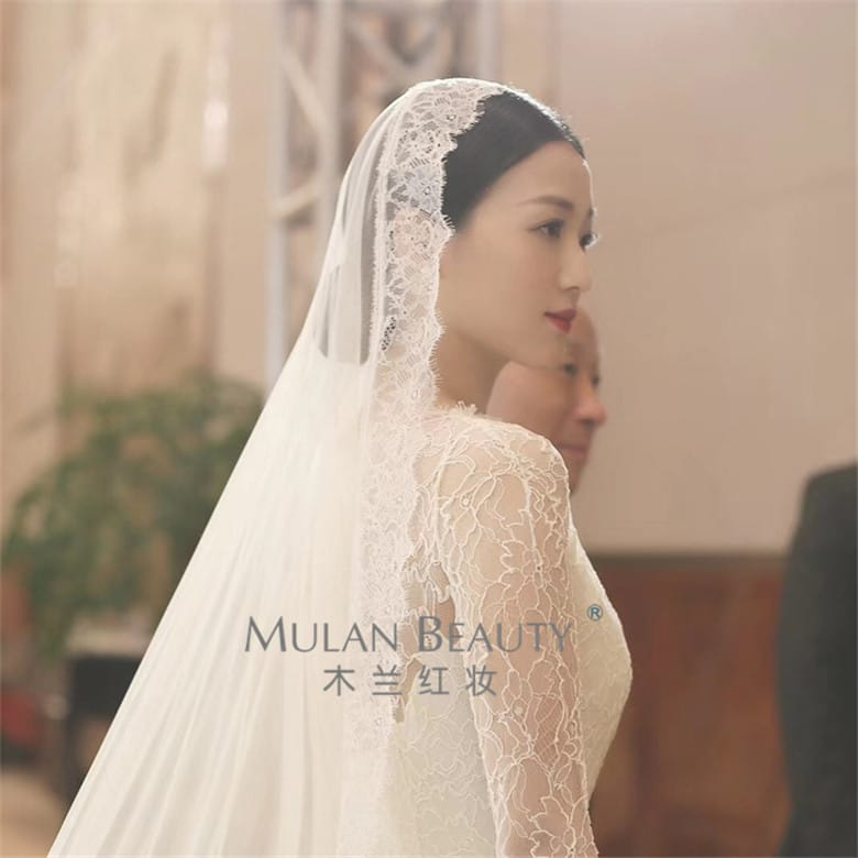 [Ready Stock] Luxurious Soft Long 3 Meters & 2 Meters Lace Wedding Veil ...