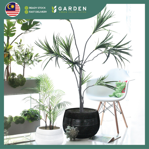 FIBERGLASS Large Floor ROUND Planter Box Flower Tree Pot Vase Black ...