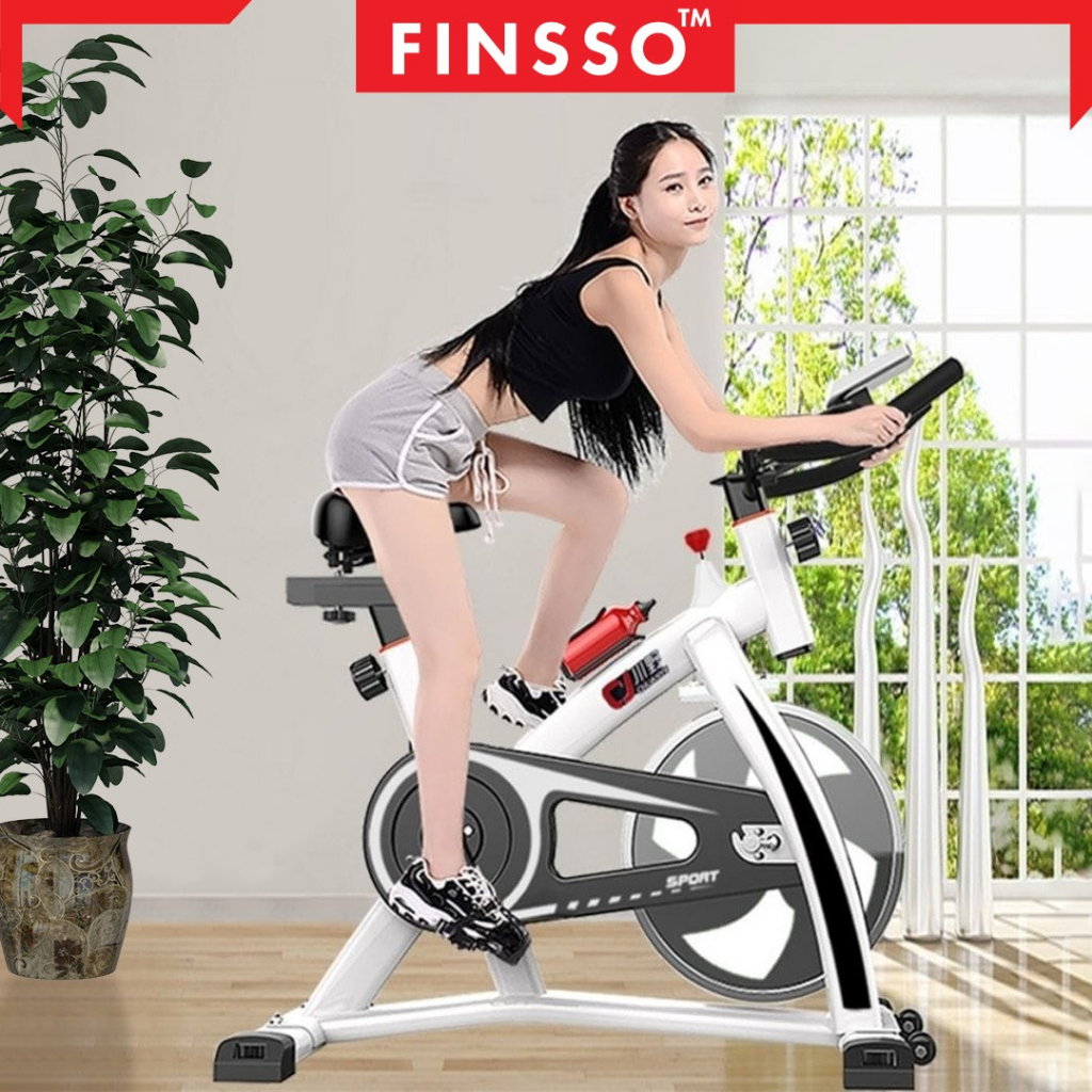 FINSSO !!! Pro Bike Home Exercise / Home Gym Training Fitness Spinning Exercise Bike Bicycle ...