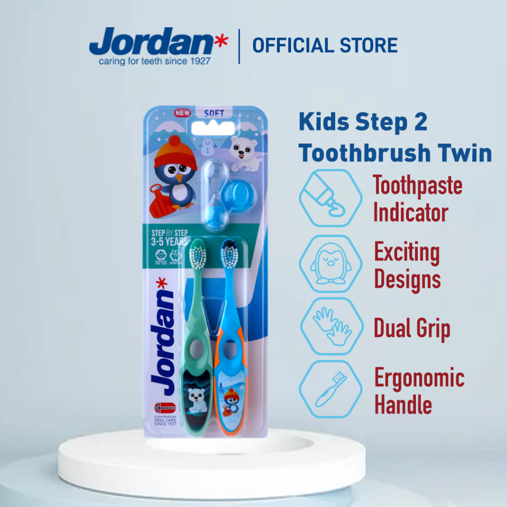 JORDAN Kids Step 2 Toothbrush [Twin Pack] | Shopee Malaysia