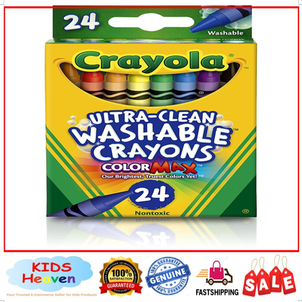 Crayola Washable Crayons / Classic Crayons , 24 / 48 / 64 / 96 / 120 ...