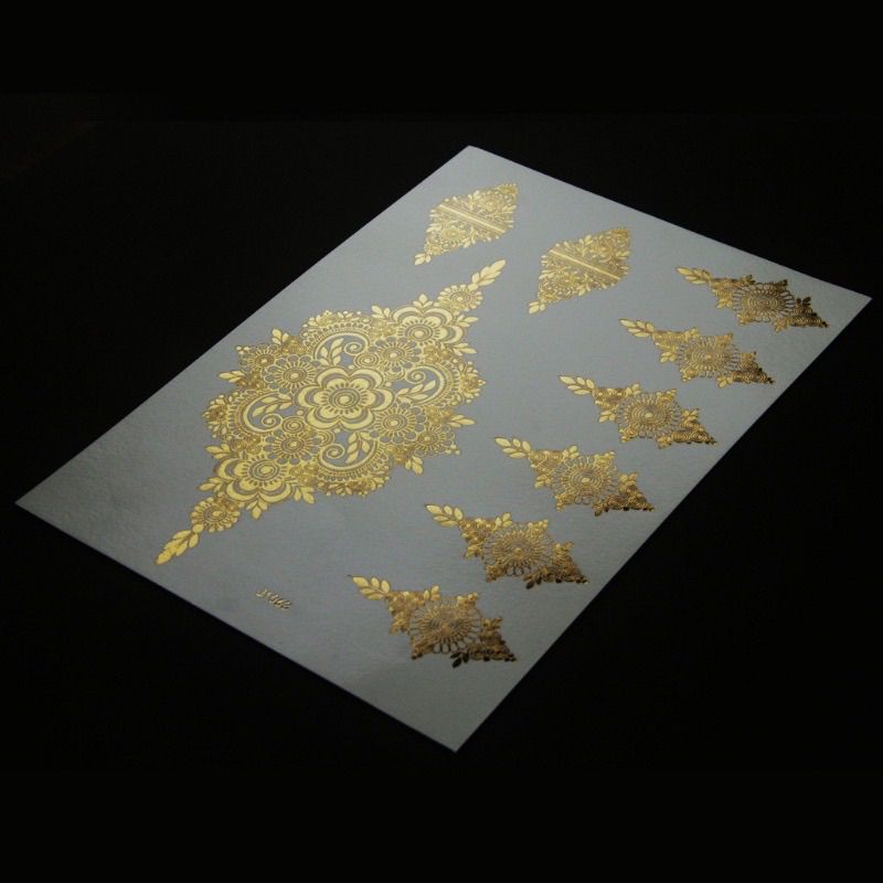 Gold sticker printed / sticker senang pakai / sticker air / sticker ...