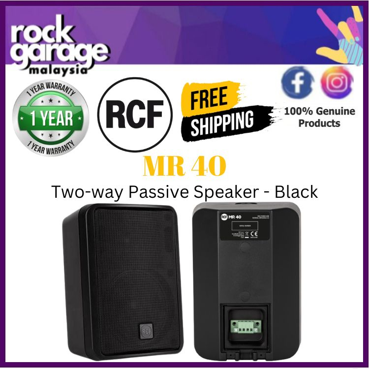 RCF MR 40 Two-way Passive Speaker - White / Black ( MR40 / MR-40 ) | Shopee Malaysia