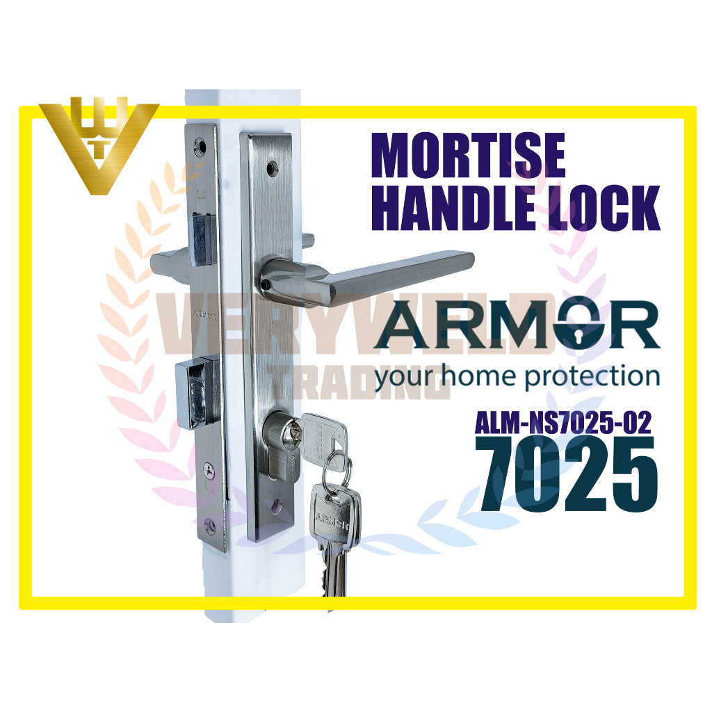 VERYWELD ARMOR 7025-02 KUNCI PINTU DENGAN HANDLE / Grill Door Lock ...