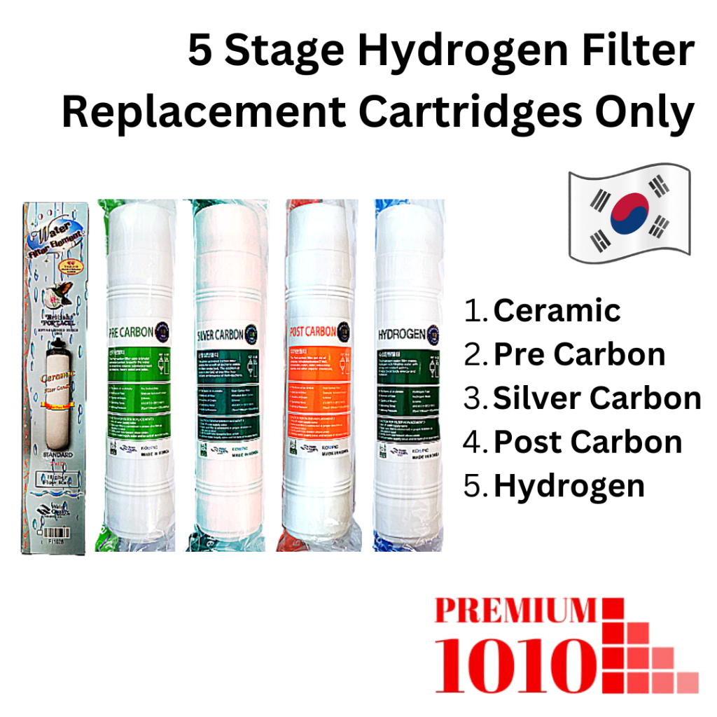 Replacement Cartridges for 5 Stage Hydrogen Water Filter MADE IN KOREA ...