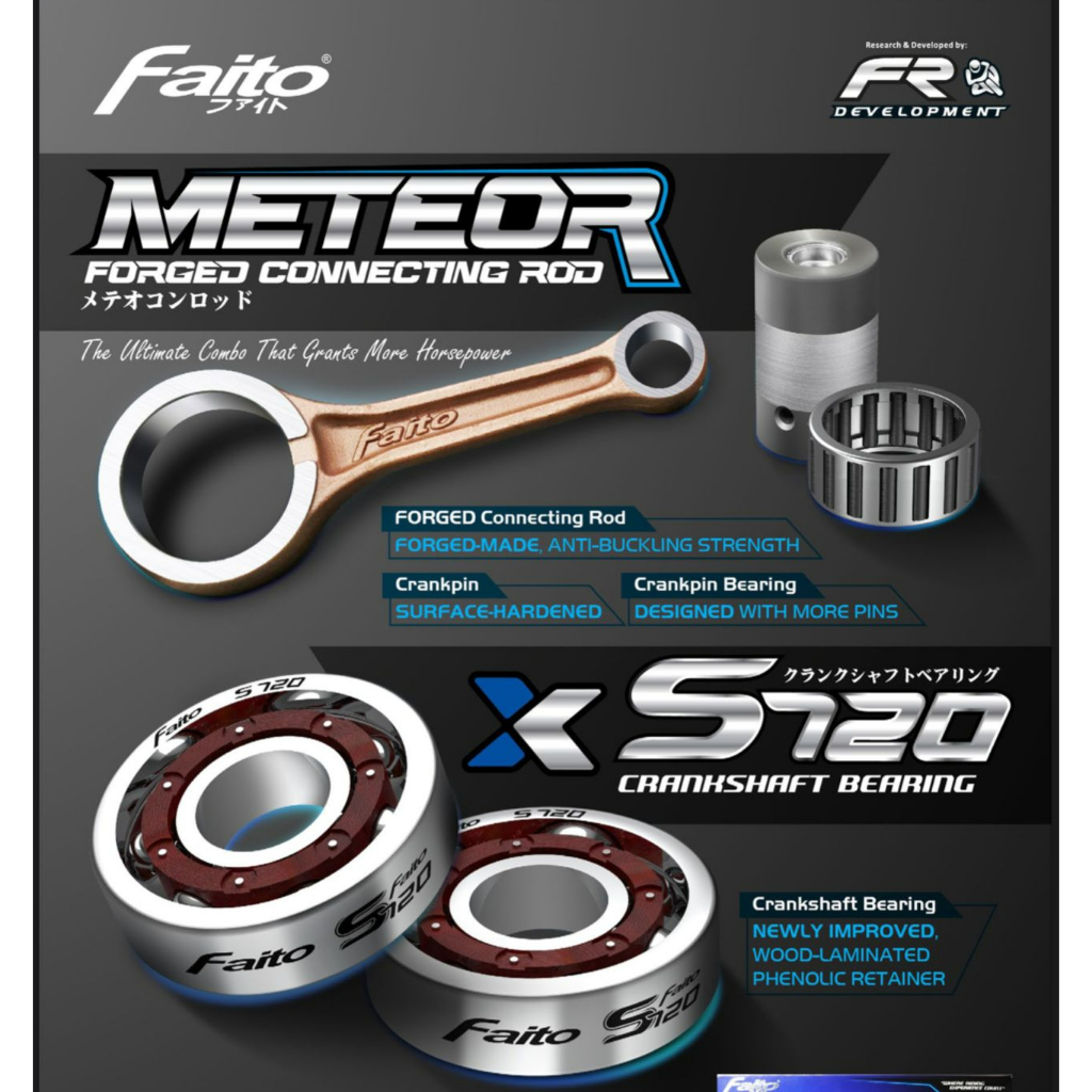 WAVE125 / WAVE 125 & CLASS 1 FAITO METEOR FORGED CONNECTING ROD [ SET ...