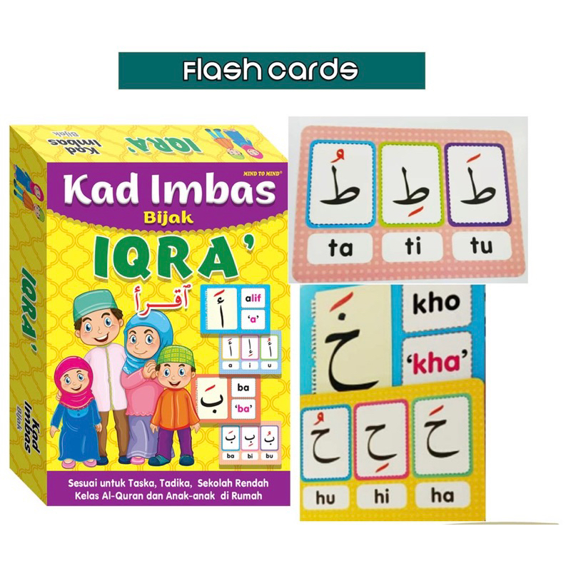 Kad Imbas IQRA, Kad Jawi, Kad Doa-Doa Harian, Kad Early Learning Flash ...