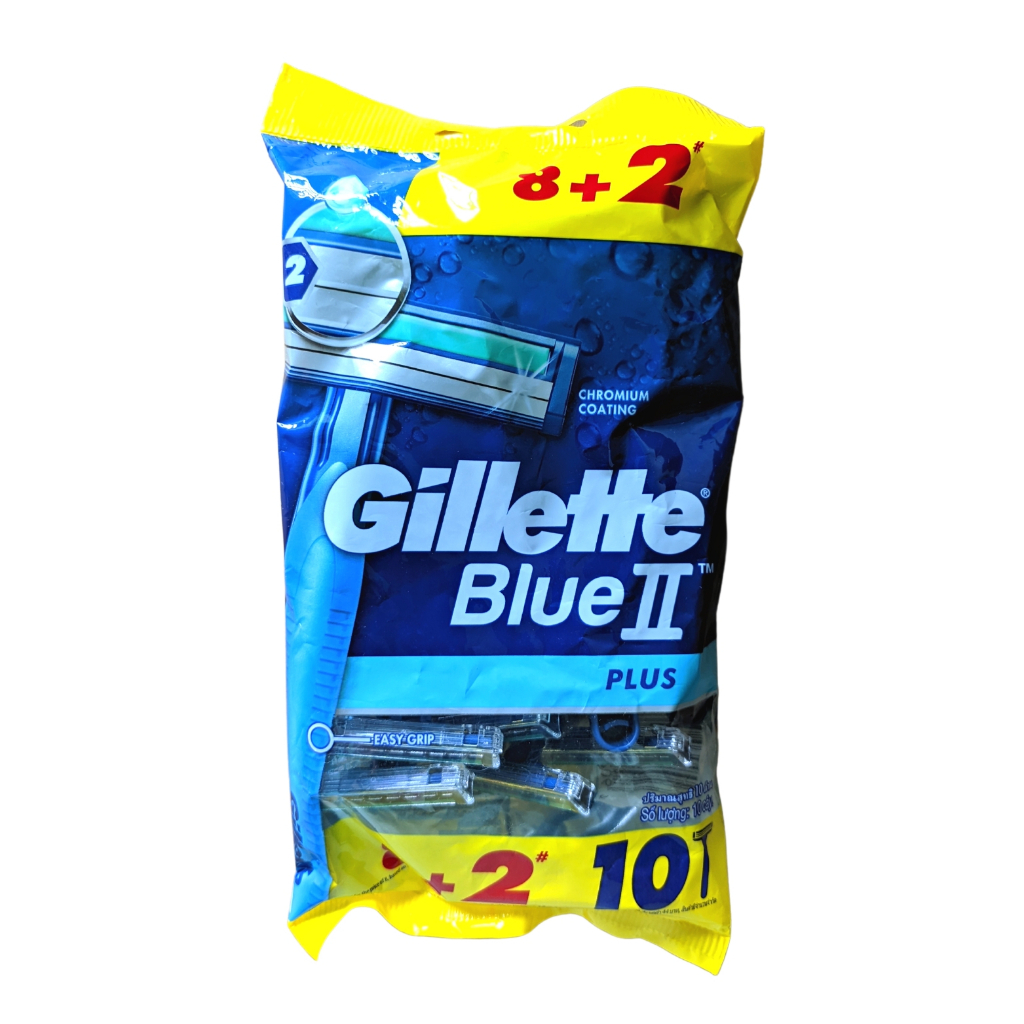 Gillette Blue II Plus 8+2 | Shopee Malaysia