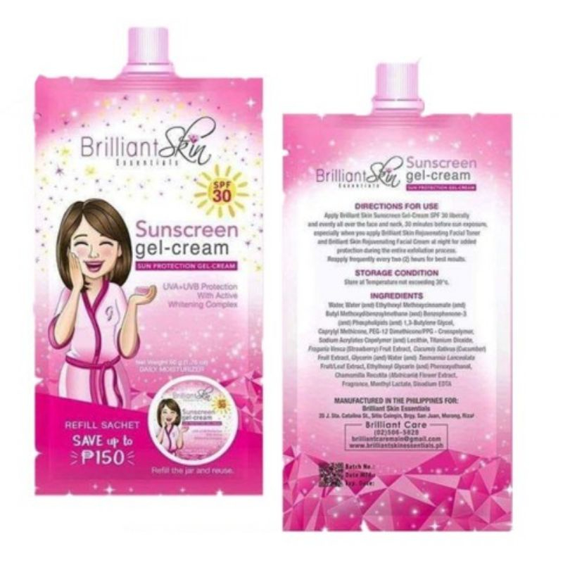 [ORIGINAL] Ready Brilliant Sunscreen Gel-Cream 50g | Shopee Malaysia