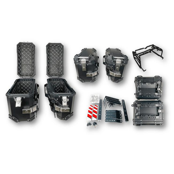 SIDE BOX ALUMINIUM 36L AVOID EXHAUST SIDE BOX BRACKET UNIVERSAL WITH ...