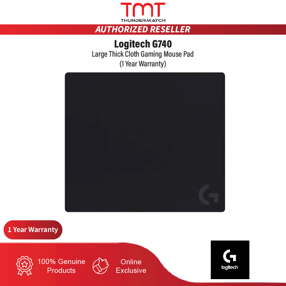 Logitech G740 Thick Large Cloth Gaming Mouse Pad (1 Year Warranty ...