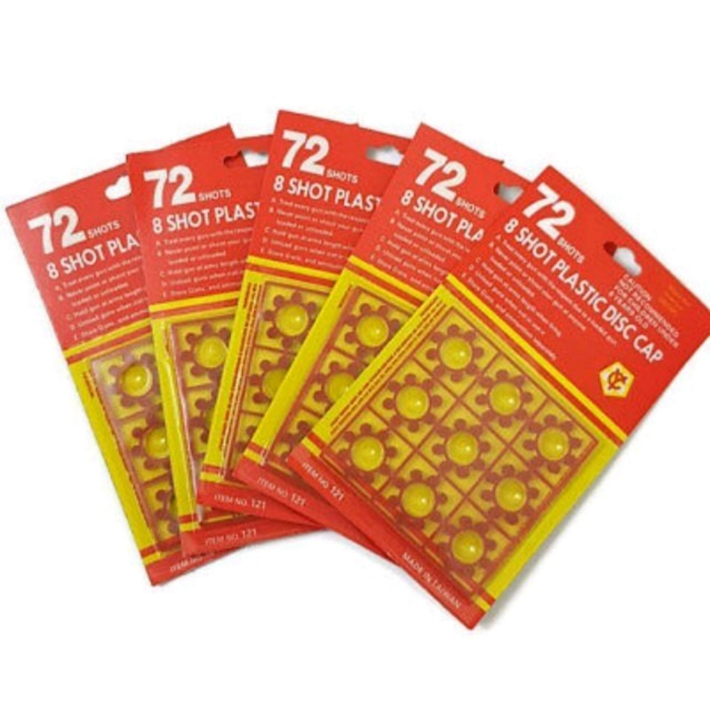 8 shot plastic disc cap ( 1 pkt ada 5 keping ) 121 .....001010137 ...