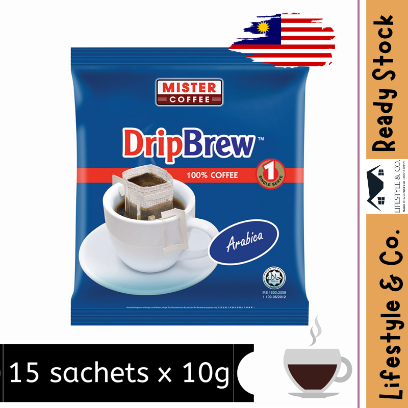 [Mister Coffee] DripBrew™️ Drip Coffee Premium Arabica (15 sachets ...